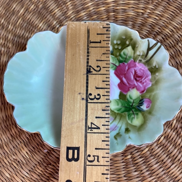 Vintage | Accents | Vintage Lefton Rose Floral Scalloped Dish | Poshmark